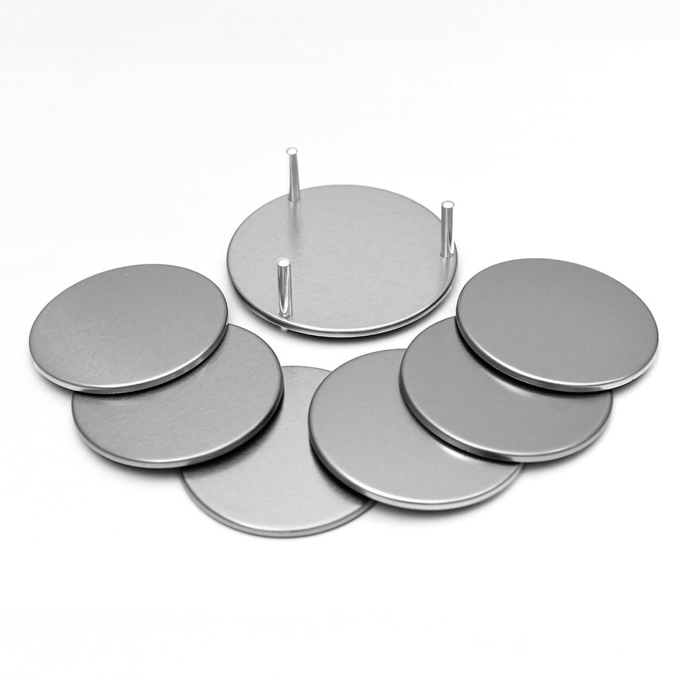 Stylish Coaster Round Shape Wooden Coasters Set 6 for Tea Cups Coffee ...