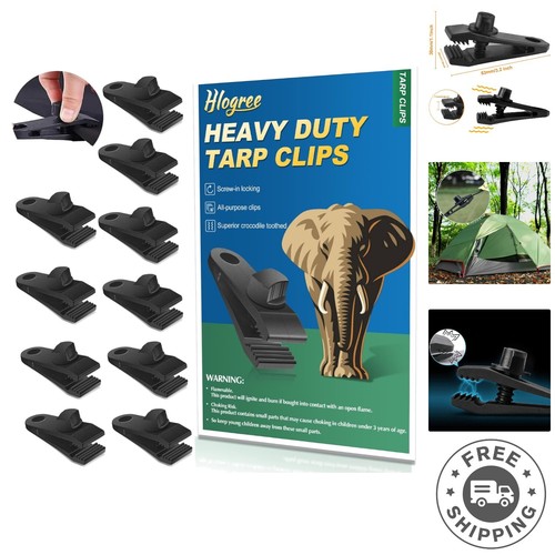 40PCS Heavy Duty Lock Grip,Tent Clip,Tarp Clamp,Tarp Clip Heavy Duty ...