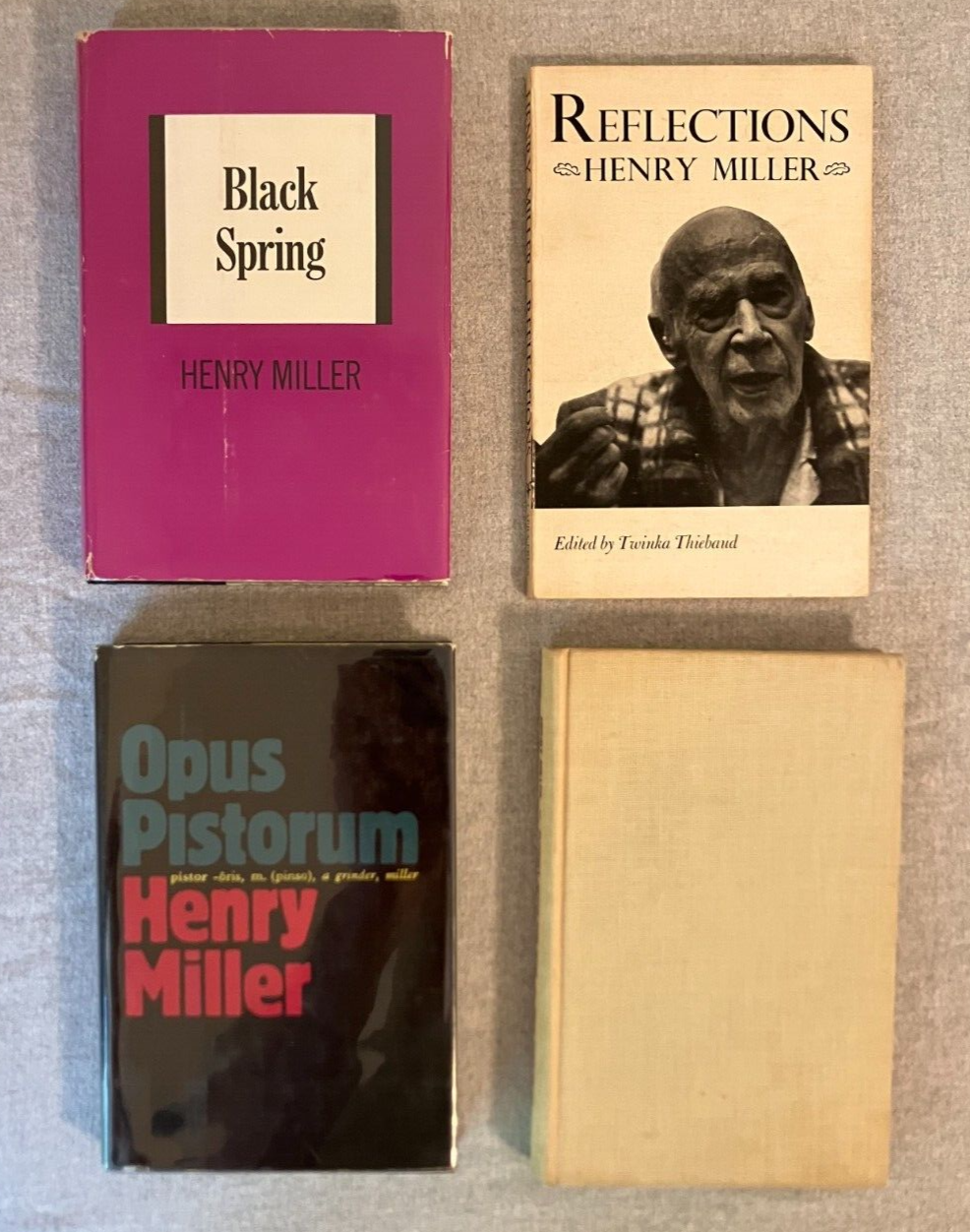 Lot of 4 Henry Miller (Sun. after War, Opus Pistorum, Black Spring ...