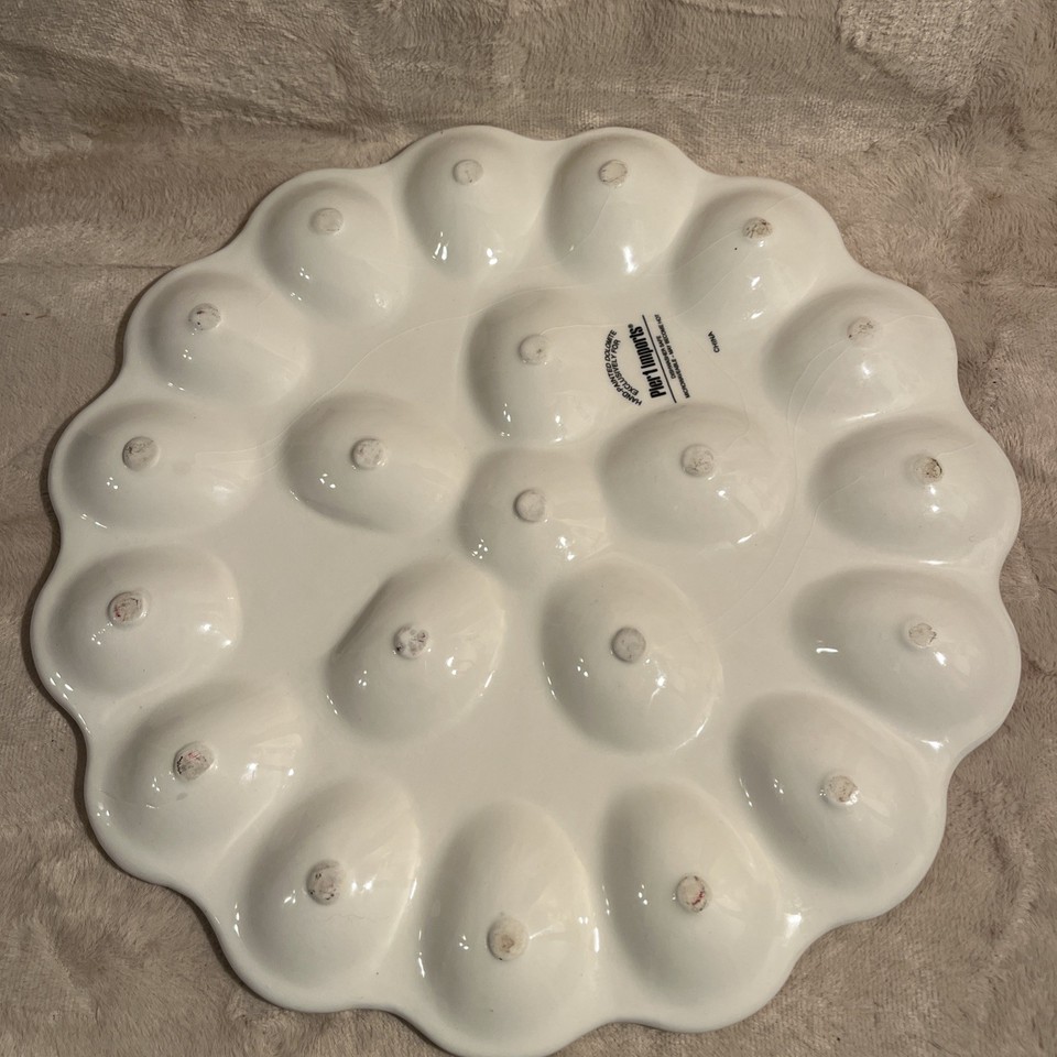 Pier 1 Imports Easter Deviled Egg Plate | eBay UK