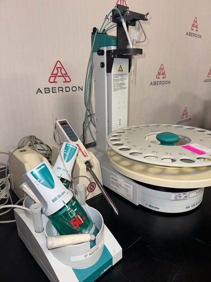 Metrohm 814 USB Sample Processor 800 Dosino 10ml 50ml Polytron PT 1300 ...