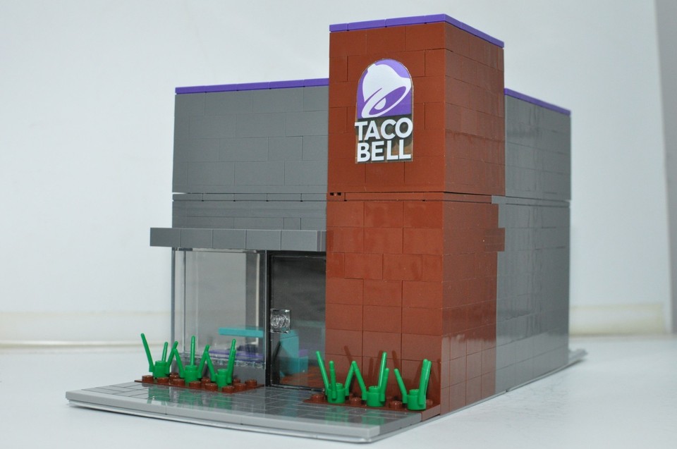 Taco Fast Food Restaurant Creator Modular City Custom Model Built with ...