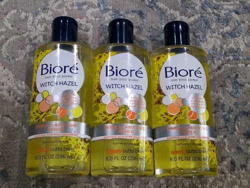 Biore Witch Hazel Pore Clarifying Toner 2% Salicylic Acid 8 fl oz (3 ...