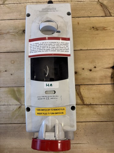 Commando Socket Advanced 2 32A 3P+N+E 415V interlocked Isolator and RCD ...