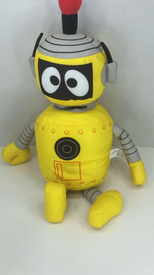 Yo Gabba Gabba Talking Plex Robot Plush 2009 Spin Master Interactive ...