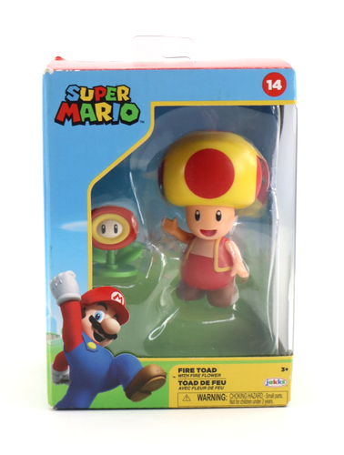Super Mario World of Nintendo Fire Toad 4” Action Figure #14 Jakks ...