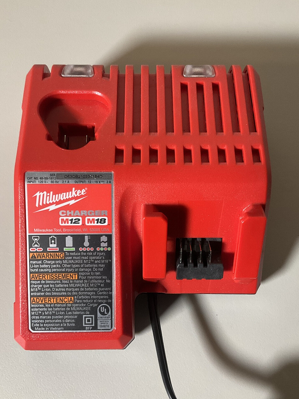 Milwaukee Charger M12 & M18 Lithium-Ion Battery Charger 12V or 18V | eBay