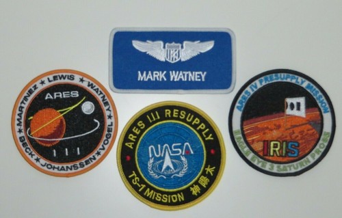 The Martian Movie Deluxe Set Of (4) Iron/Sew On Patches (Includes Mark ...