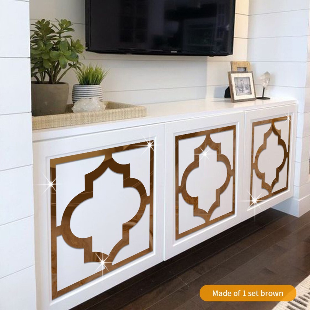 Create a Charming Atmosphere with 4X 20x20cm PS Board Mirror Wall ...