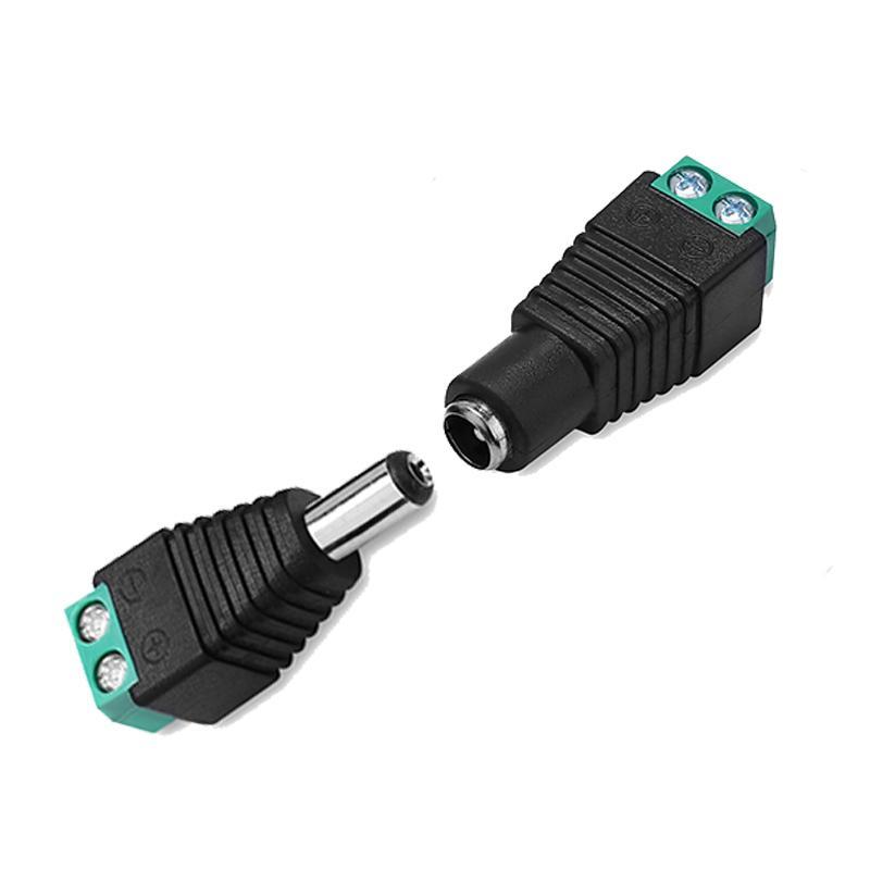 10 x 12V DC MALE FEMALE POWER CONNECTOR ADAPTER JACK PLUG SOCKET FOR ...