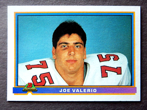 Joe Valerio #215 Bowman 1991 Football Card (Kansas City Chiefs) VG | eBay
