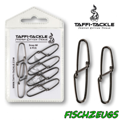 Taffi Tackle Snaps Karabiner Wallerangeln Verbinder Vorfach Kunstköder ...
