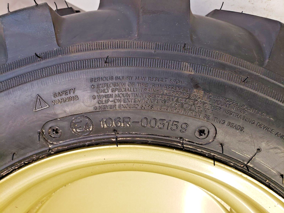 23x8.50-12 Tire Wheel Rim Yanmar 4x4 Garden Compact Tractor Mower 6ply ...