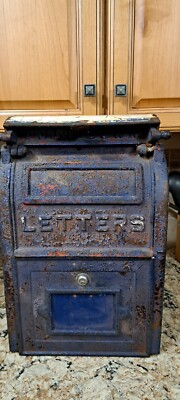 Antique USPS US MAIL Cast Iron Letter Box ORIGINAL 1948 Post Office | eBay