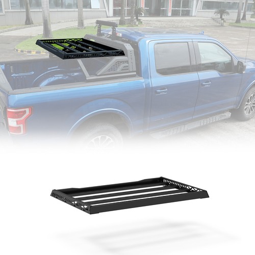 Adjustable Full-size Pickup Truck Rear Black Steel Roof Rack For Chevy ...