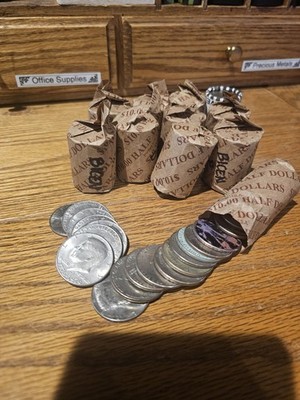 20-Coin Roll Of 1776-1976 Bicentennial Kennedy Half Dollars Estate Find ...