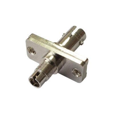 2Pcs DIN Female to ST Female Simplex Adapter Fiber Optical Hybrid Optic ...