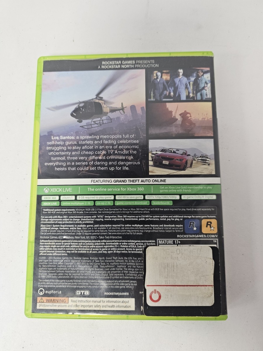 Custodia Xbox 360 Gta 5