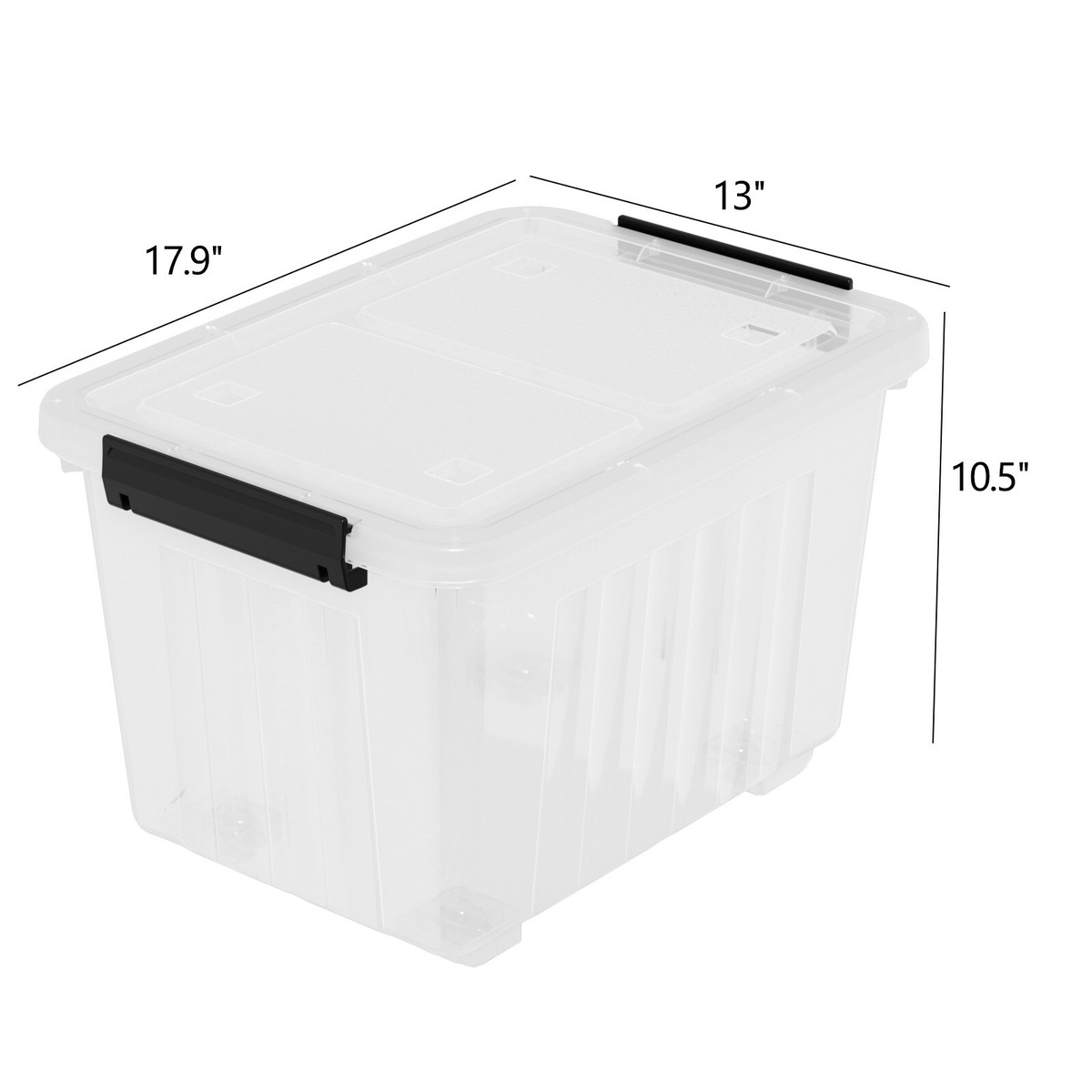 Clear Plastic Moving Boxes With Lids For Storage