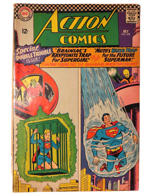 Vintage 1966 DC Comics (Action Comics) Brainiac Superman July. No. 339 ...