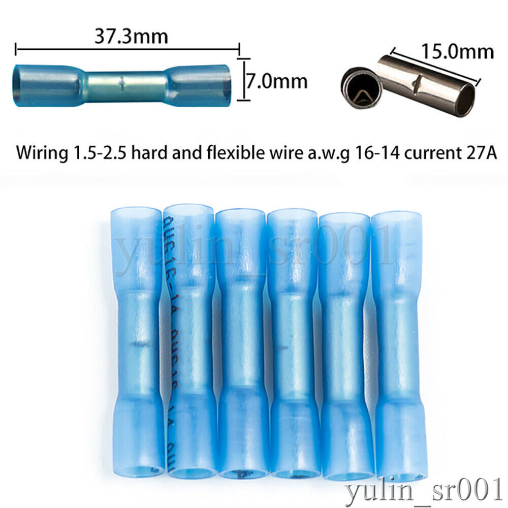 200/50x Schrumpfverbinder Quetschverbinder isoliert Stoßverbinder ...