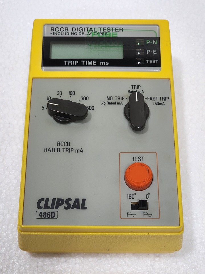 CLIPSAL 486D DIGITAL RCCB (ELCB) RCD TESTER | eBay