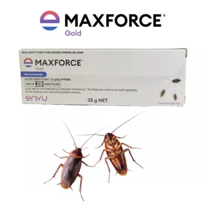 MAX FORCE GOLD Cockroach Roach Bait Gel Commercial Grade Fipronil ...
