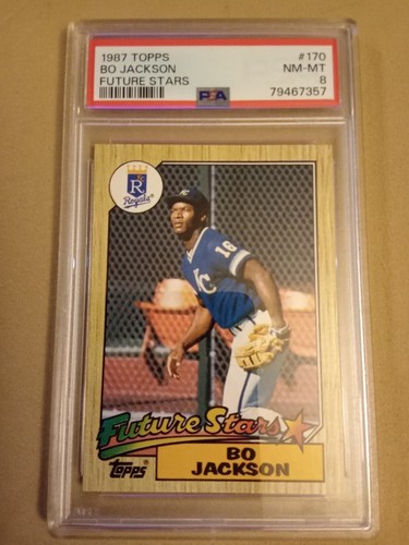 1987 Topps Bo Jackson #170 Graded PSA 8 Rookie Baseball Card RC | eBay
