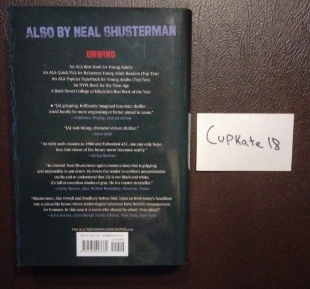 Unwind Dystology Ser.: UnWholly by Neal Shusterman (2012, Hardcover ...