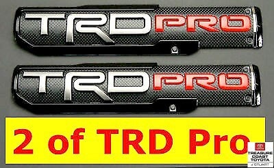 NEW OEM TOYOTA TACOMA TRD PRO EMBLEM QTY 2 (DRIVERS & PASSENGER SIDE ...