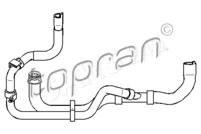 Radiator Coolant Hose Pipe Lower Fits CITROEN Berlingo PEUGEOT Partner ...