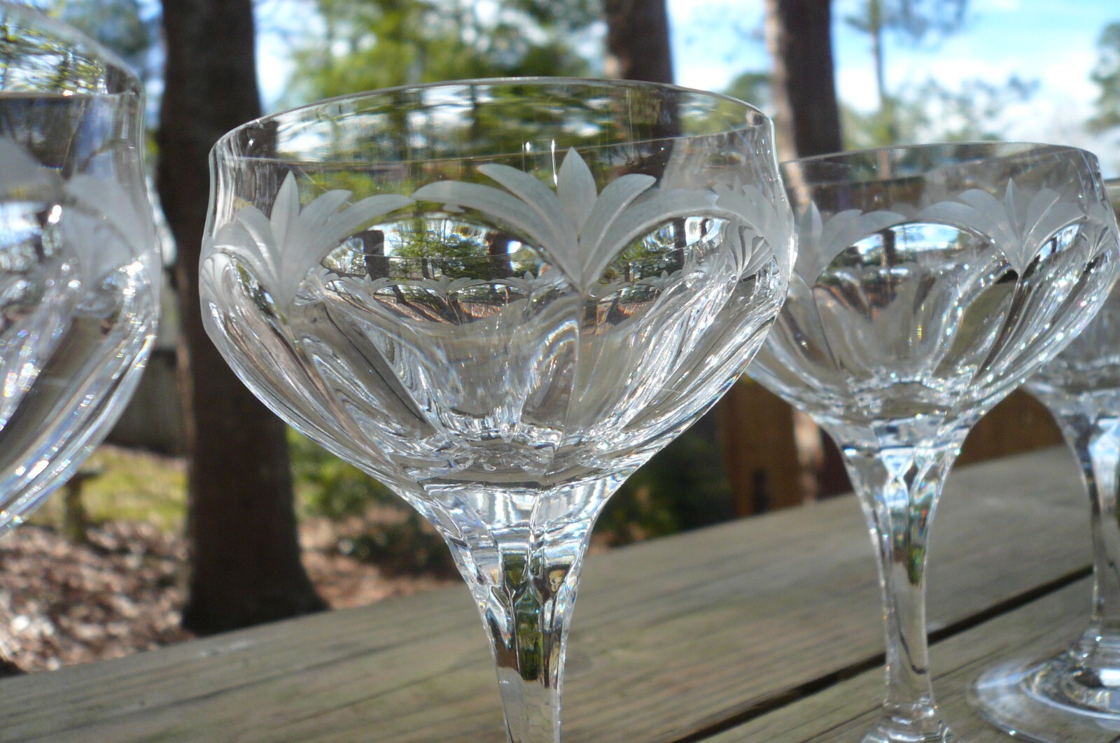 Peill & Putzler Crystal DIANA 4 Coupe Small Champagne Liquor Glasses ...