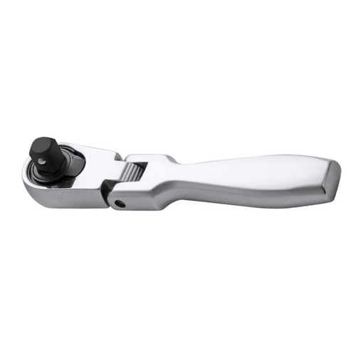 Flexible Head Mini Ratchet 1/4" Stainless Steel Professional Hand ...