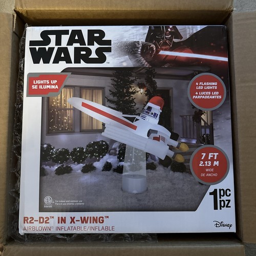 Star Wars R2-D2 In X-Wing Christmas Inflatable - Brand New - Never ...