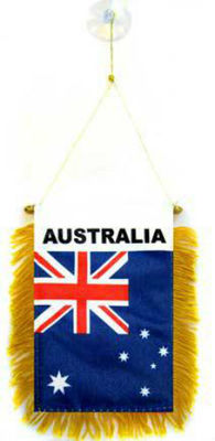 Wholesale lot 12 Australia Mini Flag 4"x6" Window Banner w/ suction cup ...
