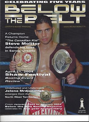 STEVE MOLITOR BOXING BELOW THE BELT MAGAZINE NO LABEL | eBay