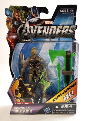 Marvel Avengers Movie COSMIC AXE CHITAURI Hasbro 3.75 Inch Action ...