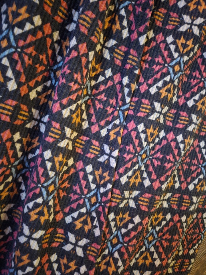 LuLaRoe Large Ribbed Orange Pink Blue Aztec Sarah Cardigan Sweater | eBay