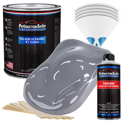 Production Shop Dark Gray Acrylic Enamel Gallon Kit, Auto Paint | eBay