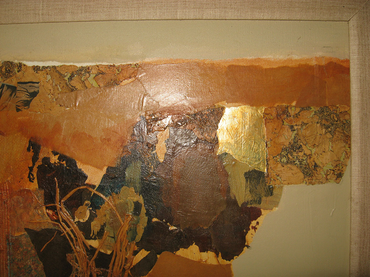 James Grabowski '80s Abstract Mixed Media Collage Listed Connecticut ...