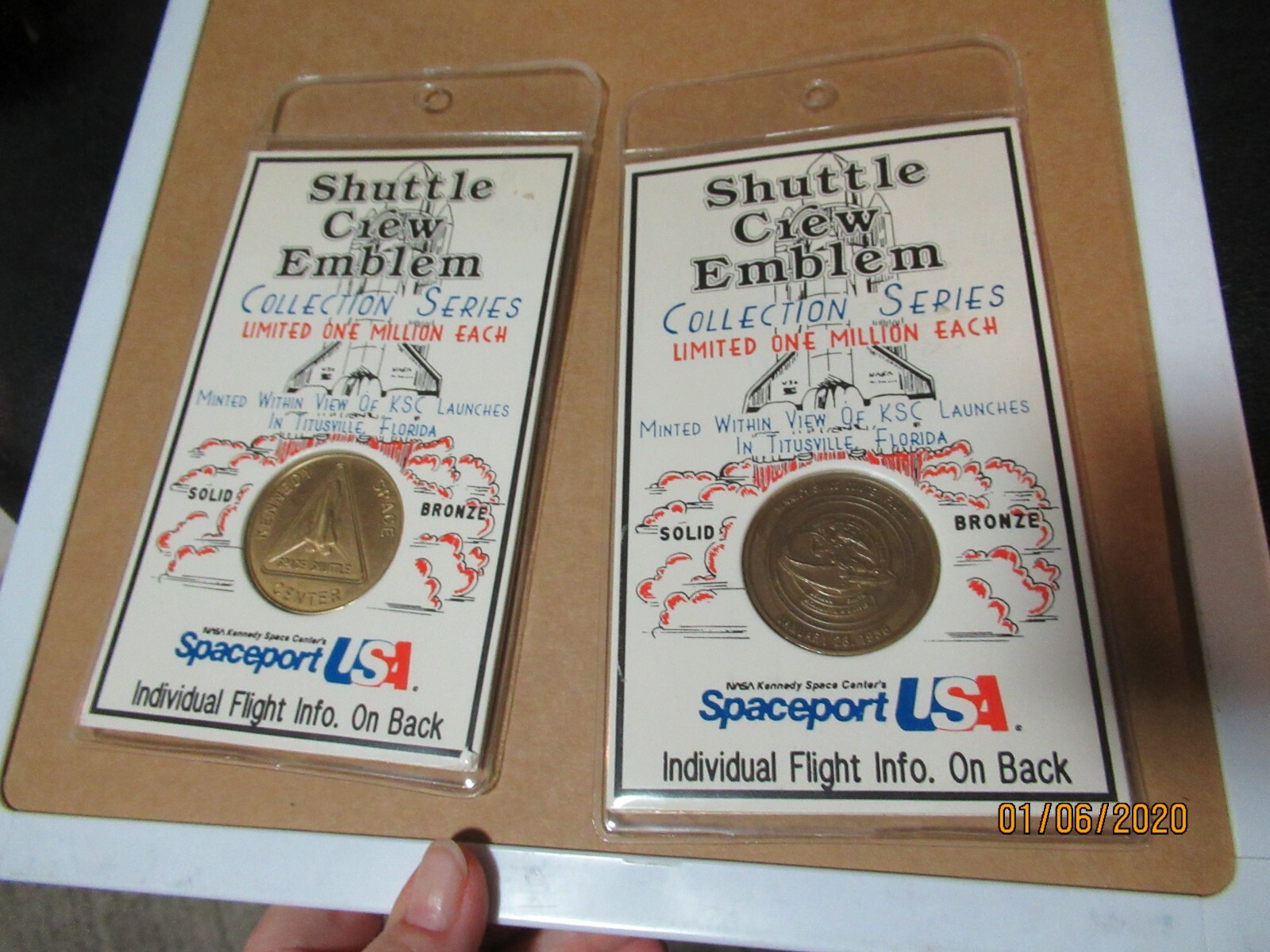 Space Shuttle Crew Emblem Collection Series 51l Challenger Medallion ...