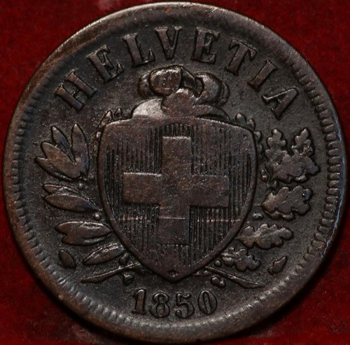 1850 Switzerland 2 Rappen Foreign Coin | eBay