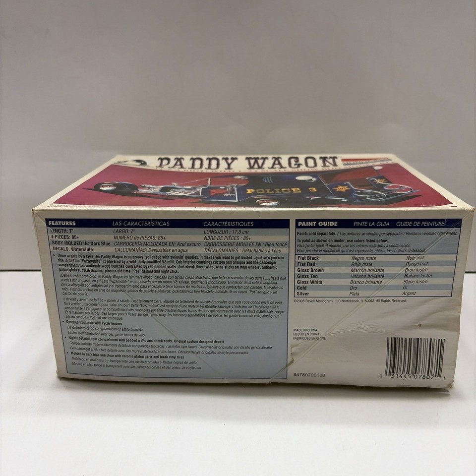 Police Paddy Wagon Monogram 1:24 Scale Model Open Box | eBay