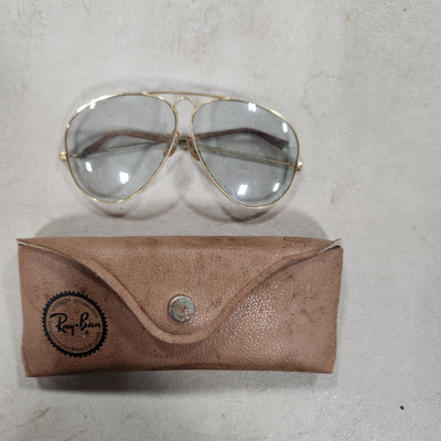 Vintage B&L Ray Ban aviator sunglasses w/case USA etched BL | eBay