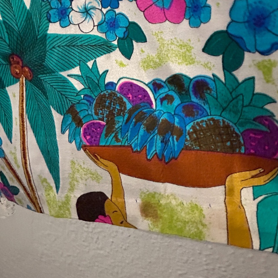 Vtg Liberty House Iolani Mens Size M Hawaiian Floral Print Button Up ...