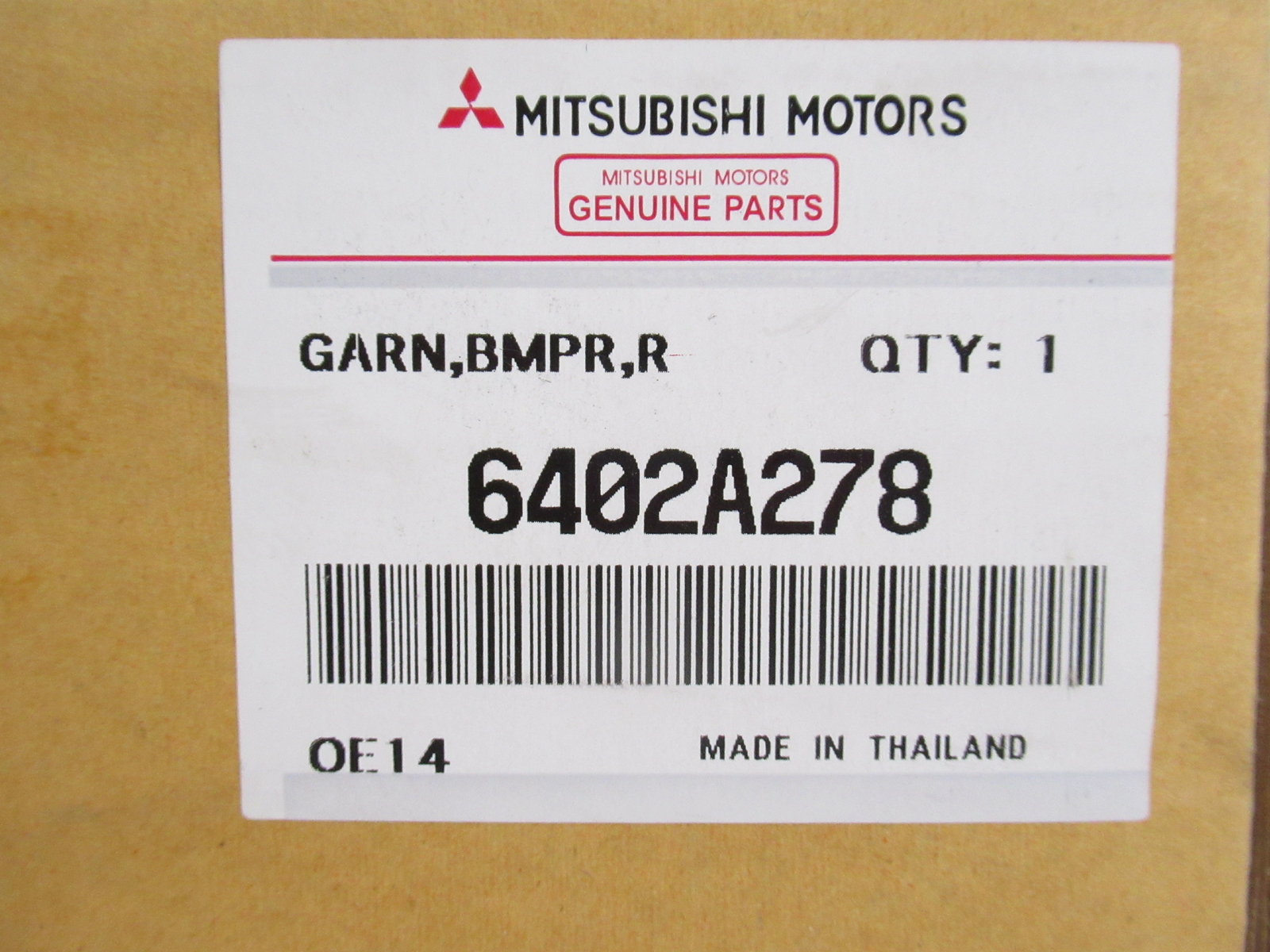Genuine OEM Mitsubishi 6402A278 Right Front Bumper Trim Cover 2017-20 ...