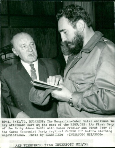 Janos Kadar and dr. Fidel Castro - Vintage Photograph 2842257 | eBay