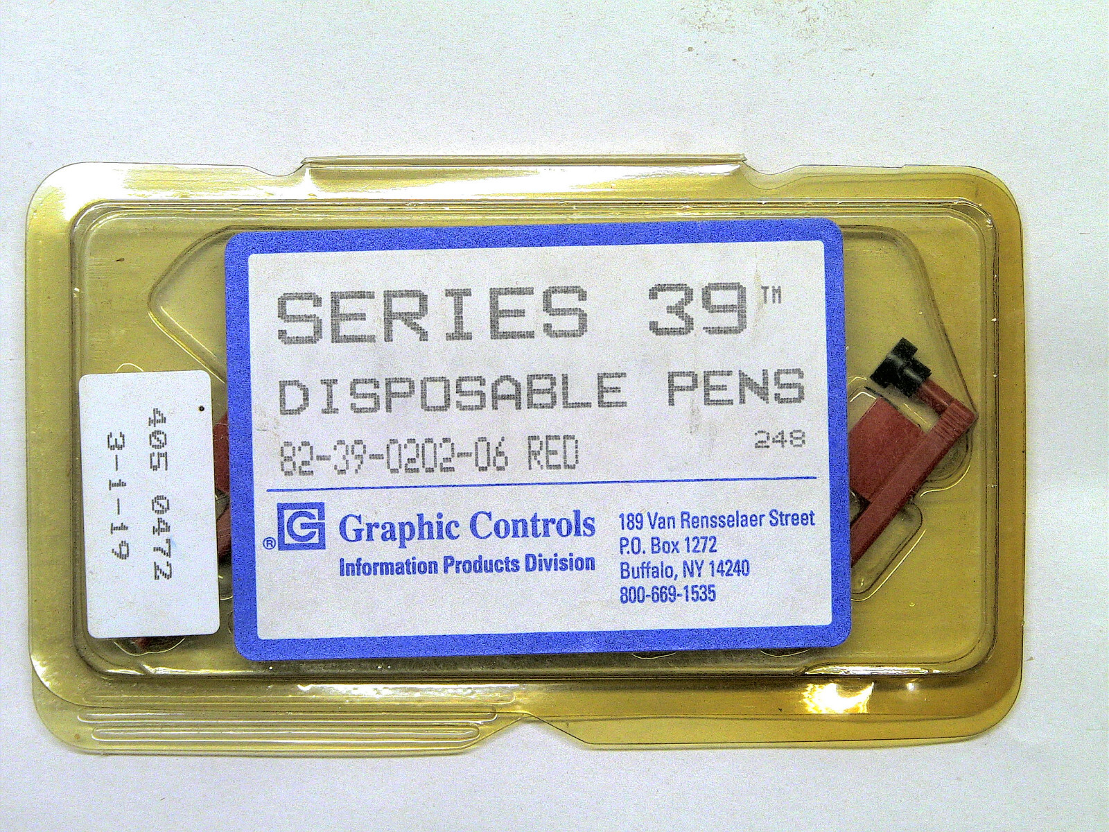 Graphic Controls 82-39-0202-06 Red Chart Recorder Pens Markers 10557347 ...