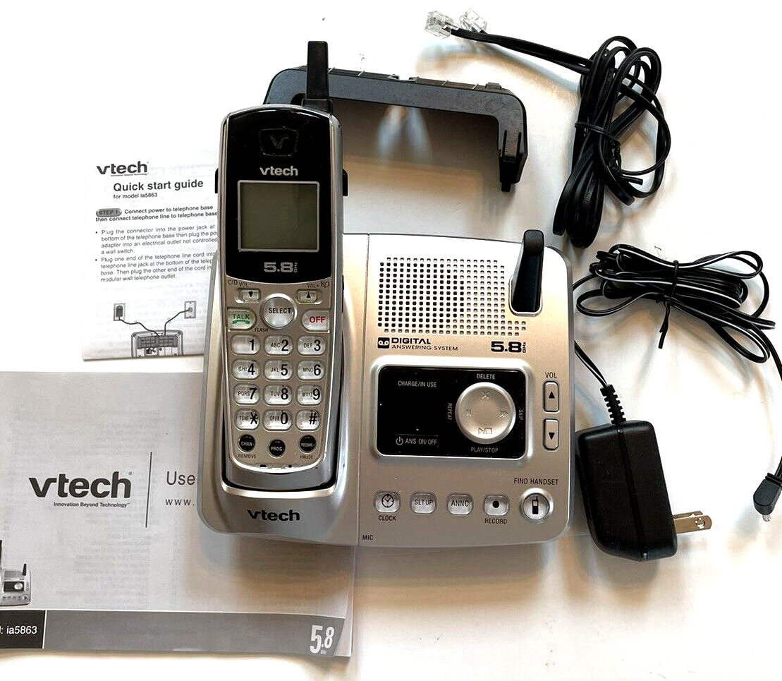 VTech ia5863 5.8 GHz Single Line Cordless Phone for sale online | eBay