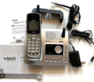 Vtech Cordless Phone With Answering Machine Model ia5863 TESTED ...